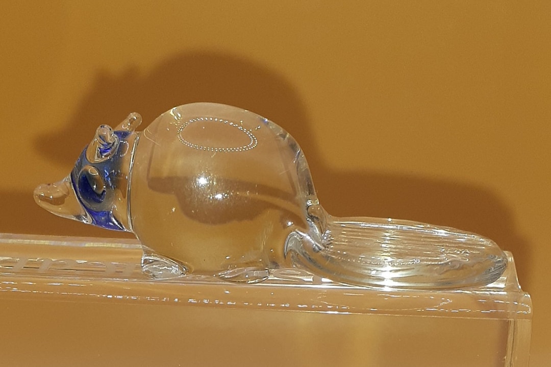 Miniature Glass Beaver With Blue Eyes - Etsy