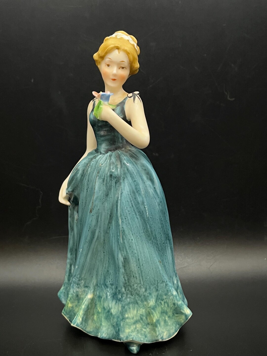 Vintage Maruri Masterpiece Woman in Blue Dress - Etsy