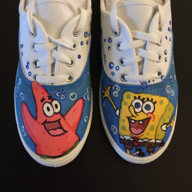 Spongebob Shoes - Etsy