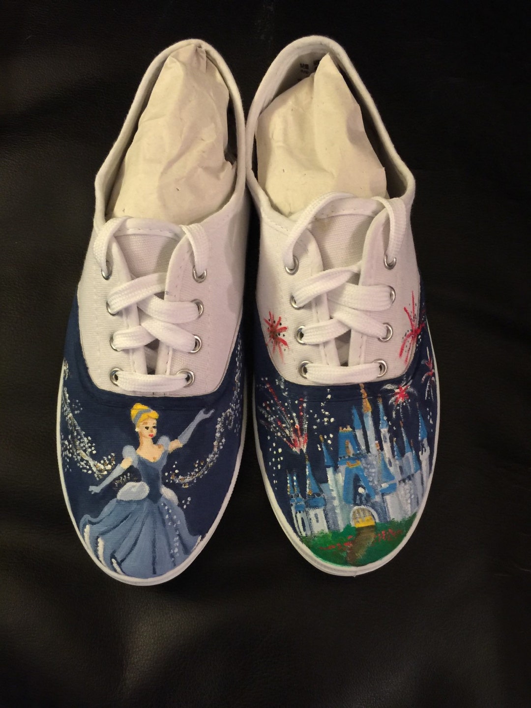 Hand Painted Inspired by Cinderella and Her Castle - Etsy