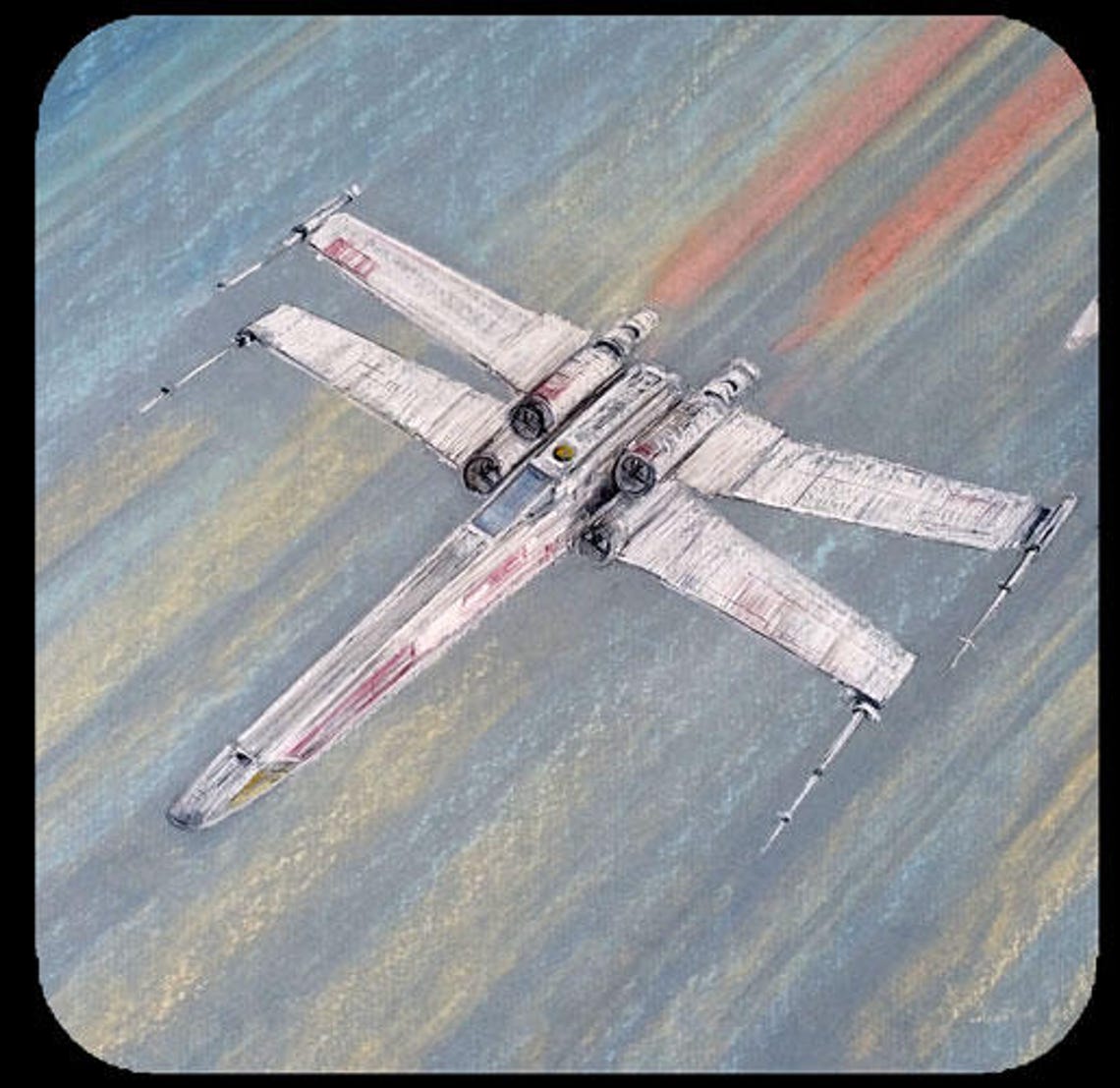 Star Wars Coasters Sci Fi Coasters Xwing Death Star Star - Etsy UK