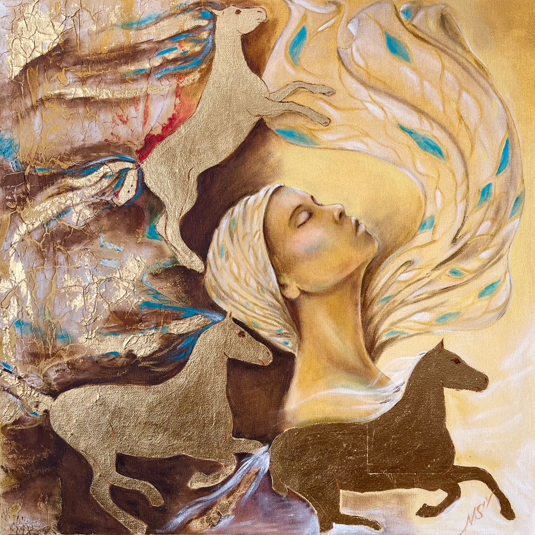 Aspiration, Mixed Media, Original Oil Painting 20"x20" - Etsy