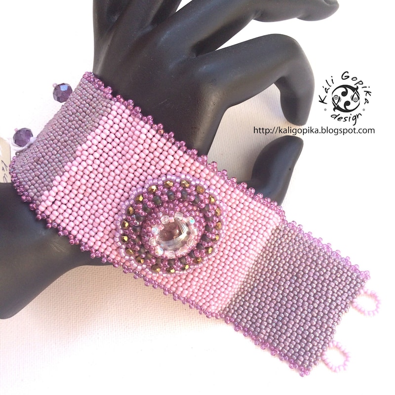 Beaded Cuff Bracelet - Etsy