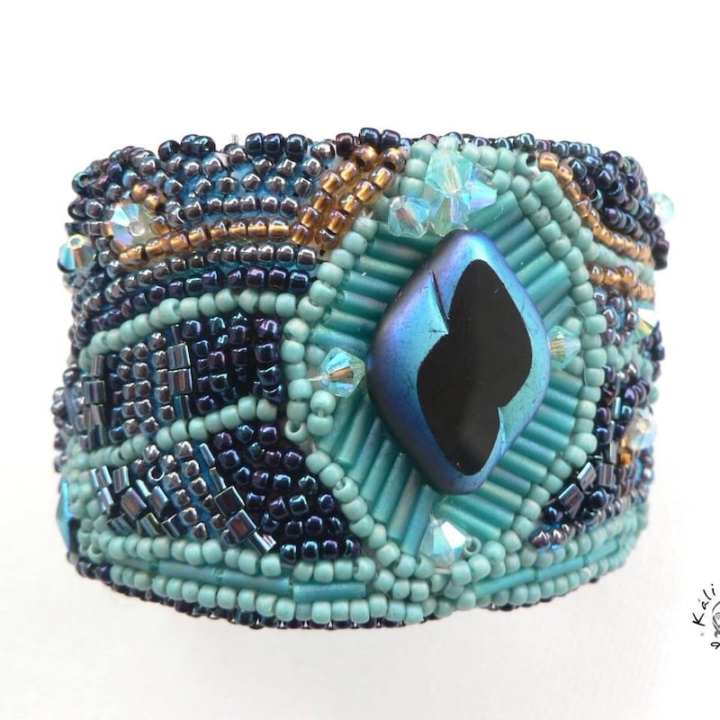 Bead Embroidery Cuff - Etsy