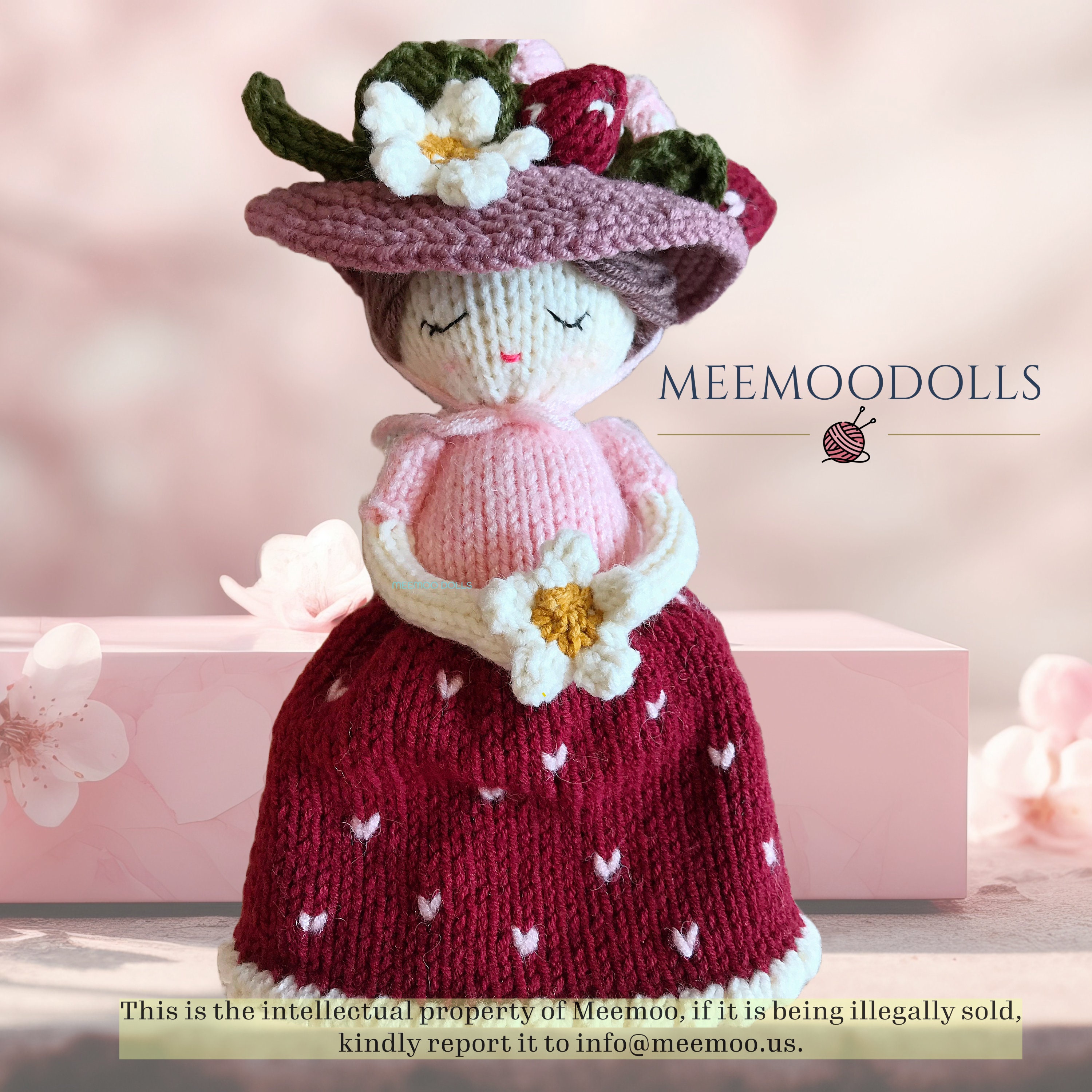 Knit Topsy-turvy Cupcake Doll Pattern: Lady Berry DIY Knitting Guide ...