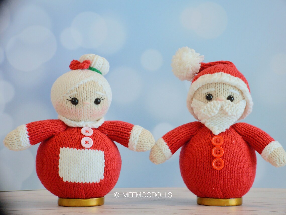 Santa Claus & Mrs. Claus. Christmas Knitting Pattern 1. - Etsy UK