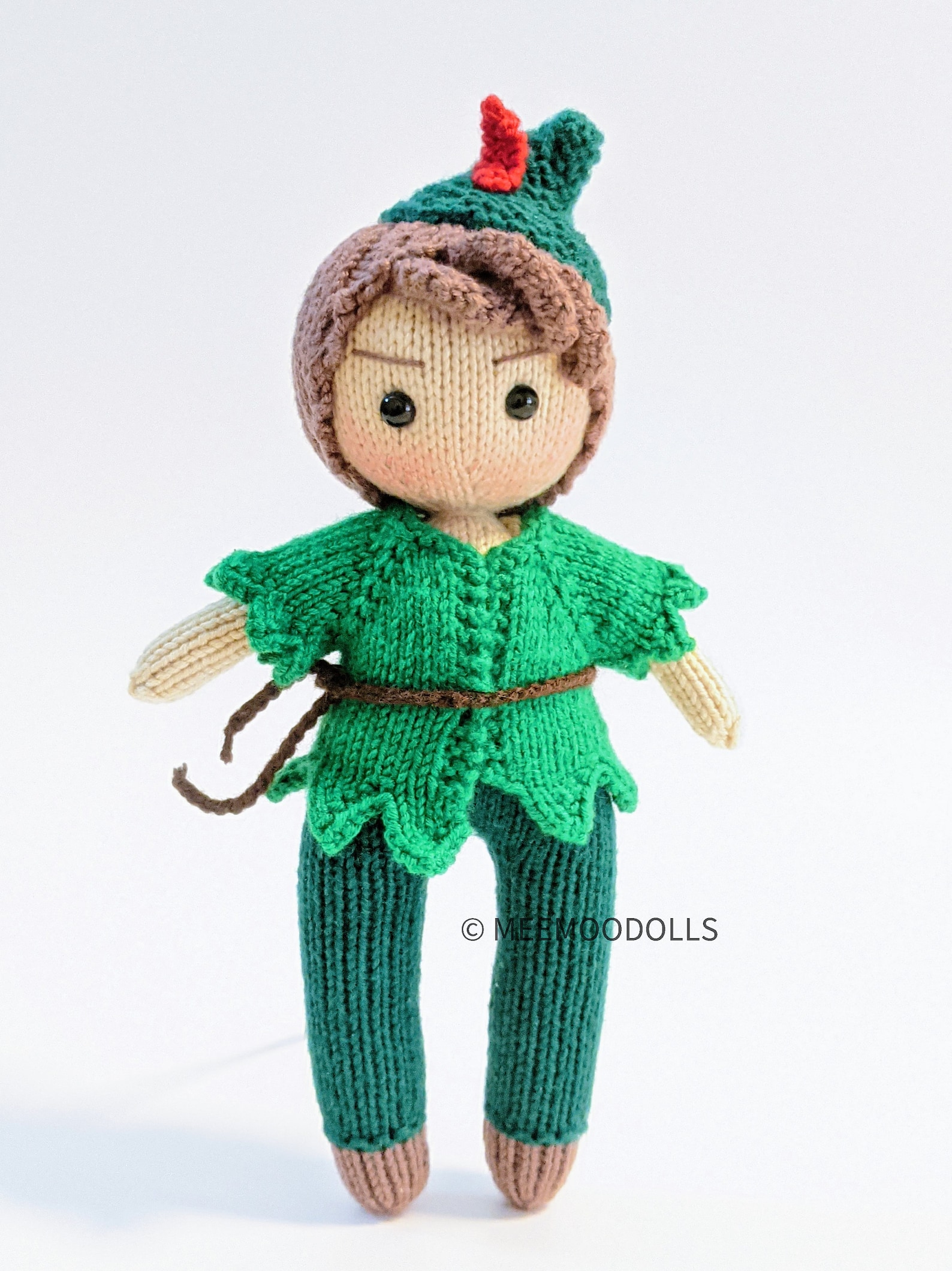 Knit Peter Pan. Knitted Toy Patterns. Meemoodolls - Etsy