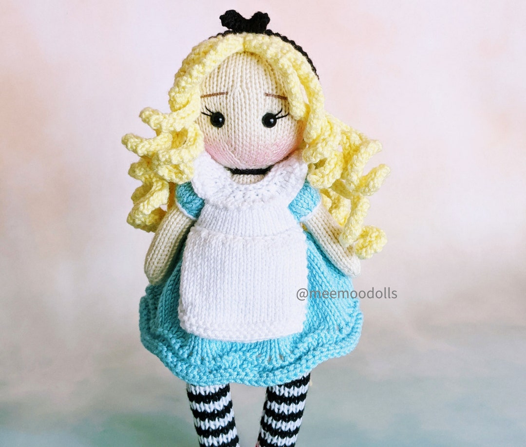 Knit Little Girl. Knitted Toy Patterns. Meemoodolls. - Etsy