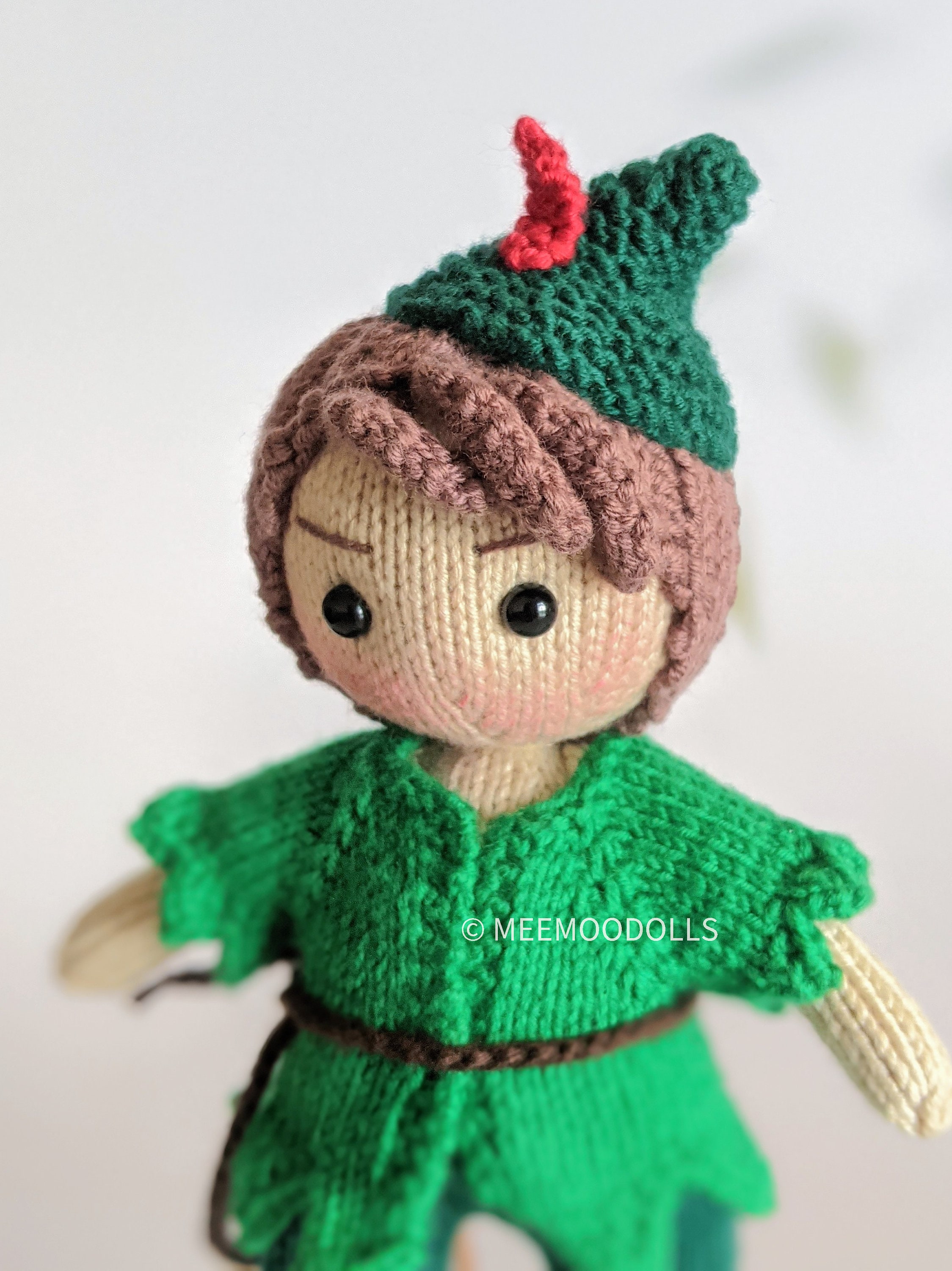 Knit Peter Pan. Knitted Toy Patterns. Meemoodolls - Etsy