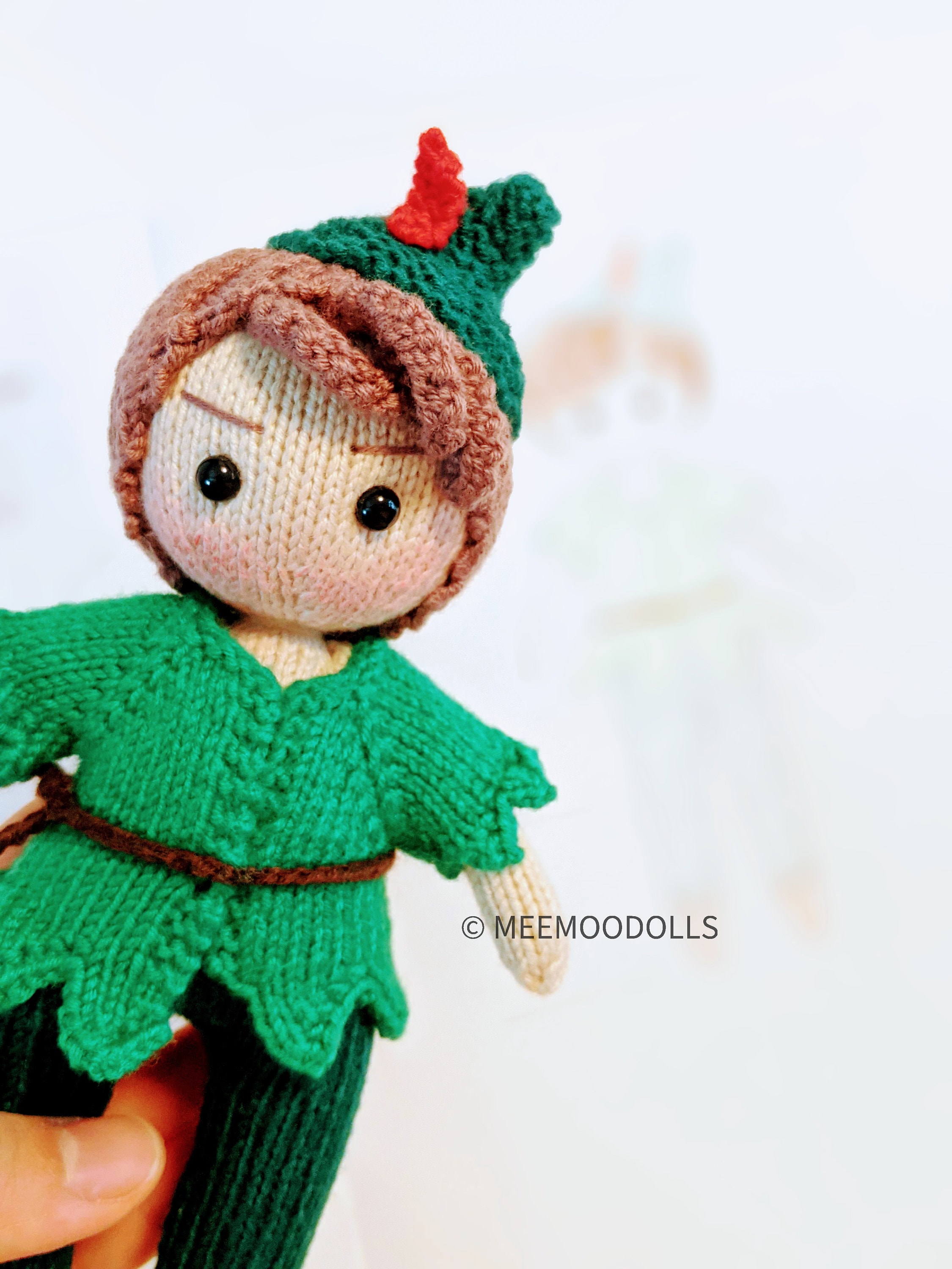 Knit Peter Pan. Knitted Toy Patterns. Meemoodolls - Etsy