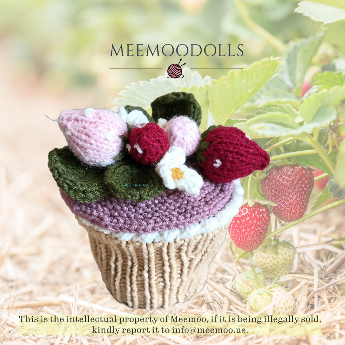 Knit Topsy-turvy Cupcake Doll Pattern: Lady Berry DIY Knitting Guide ...