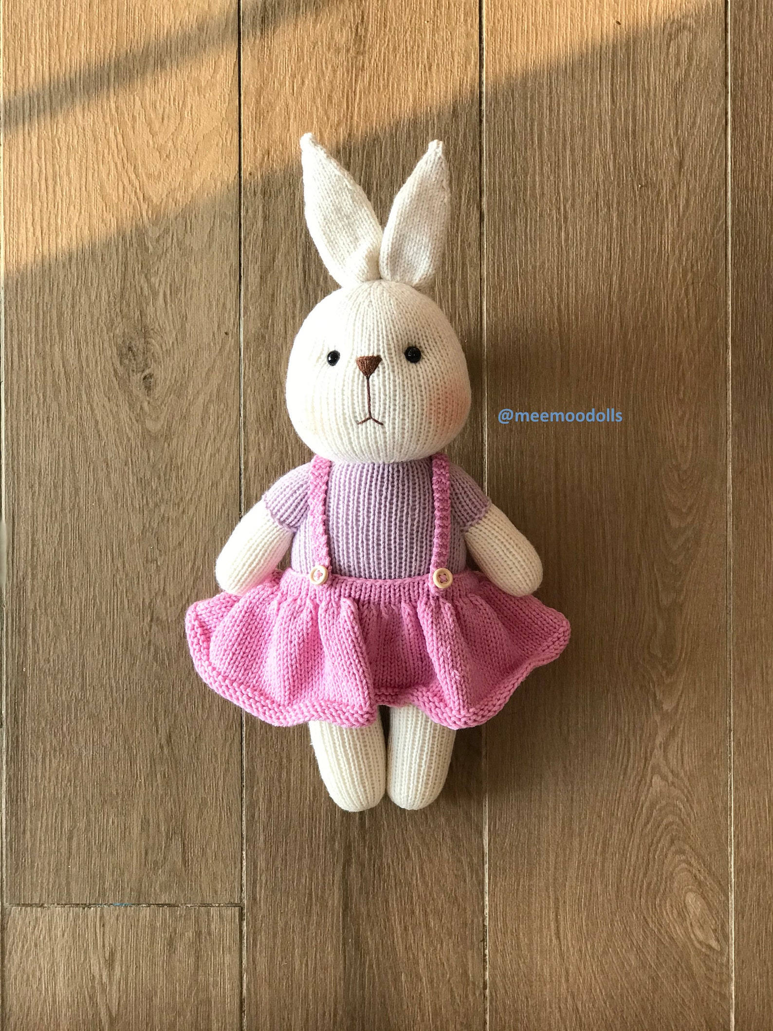 Petunia and Simba. Knit Medium Bunnies. Knitted Toy Patterns. | Etsy