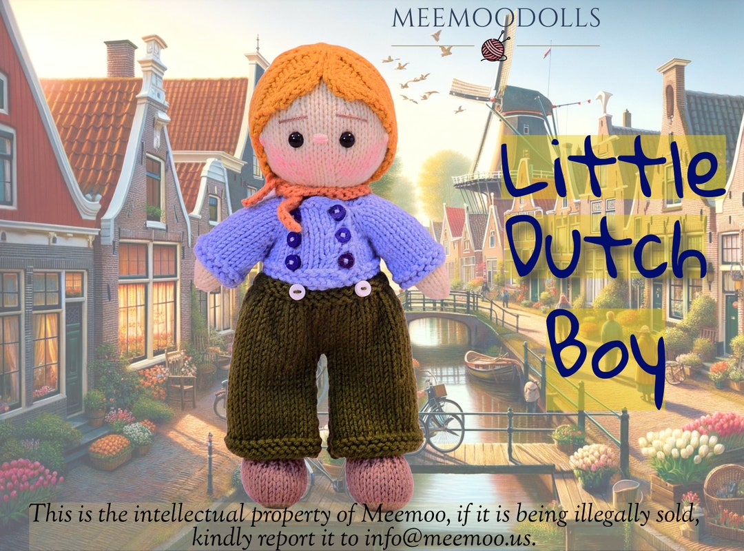 How to Knit Finn- A Dutch Boy. Knitting Amigurumi. Knitting Doll ...