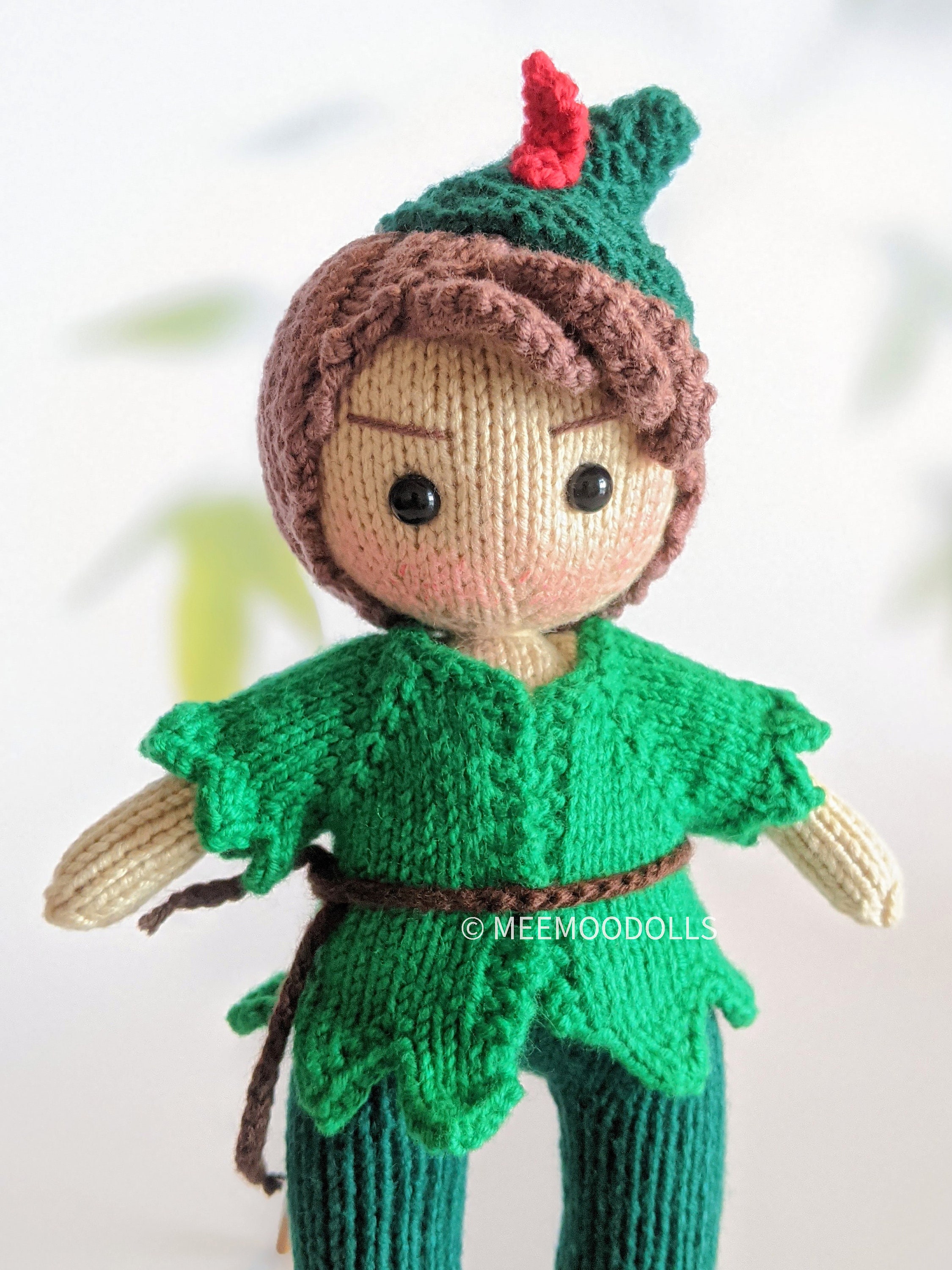 Knit Peter Pan. Knitted Toy Patterns. Meemoodolls - Etsy