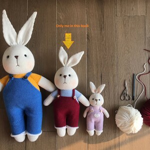 Petunia and Simba. Knit Medium Bunnies. Knitted Toy Patterns. | Etsy