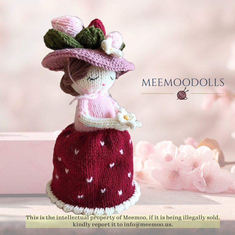 Knit Topsy-turvy Cupcake Doll Pattern: Lady Berry DIY Knitting Guide ...
