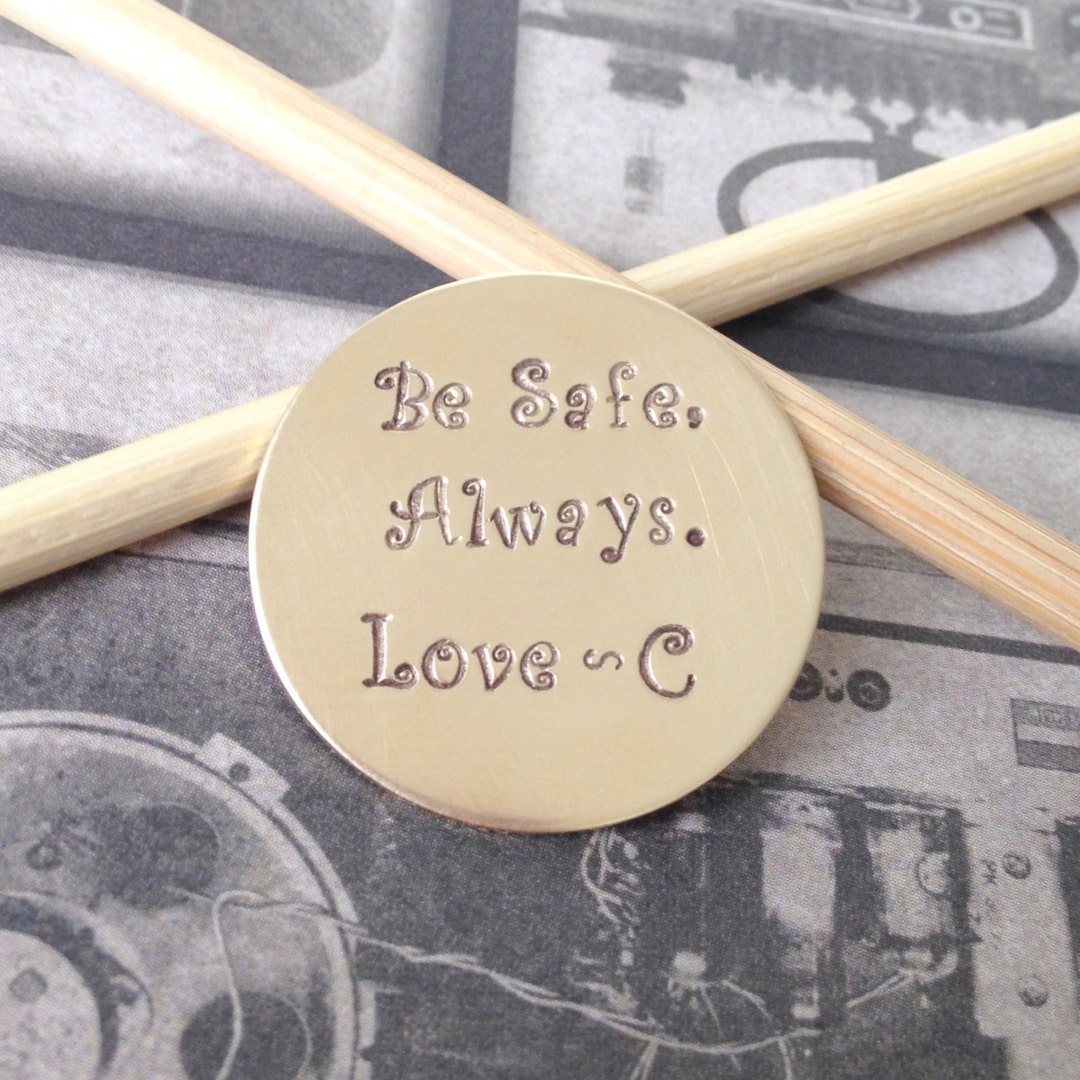 Be Safe, Always, Hand Stamped Coin, Law Enforcement Gift, Military ...