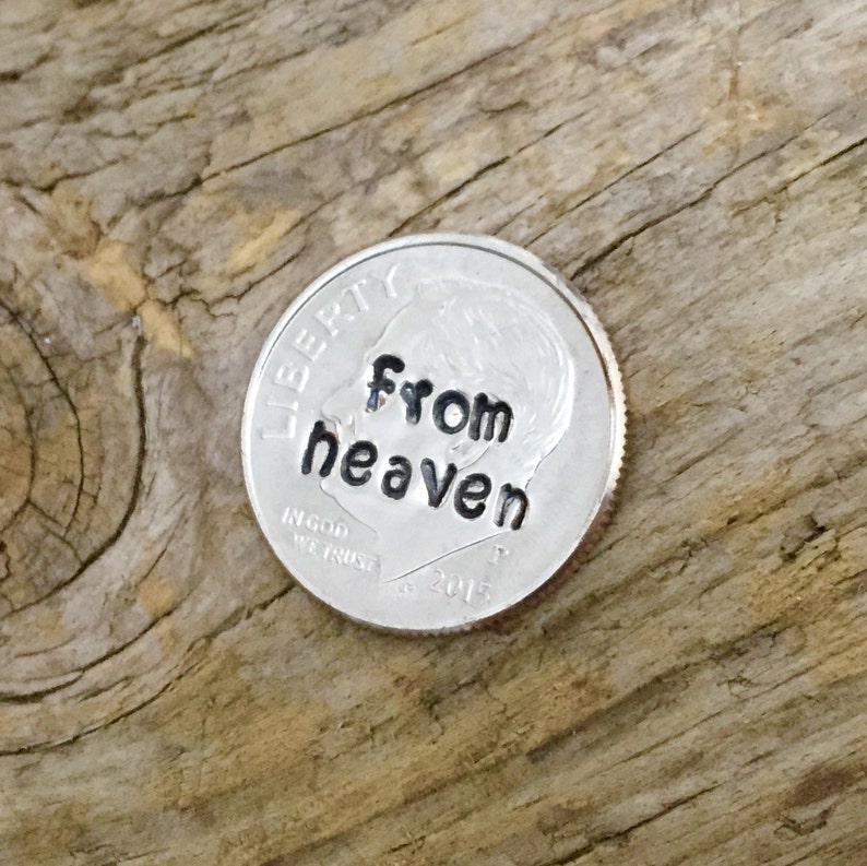 Dimes From Heaven Hand Stamped Memorial Gift Custom - Etsy