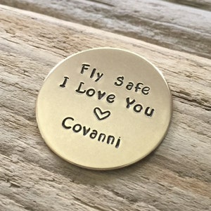 Fly Safe Pilot Air Force Military Deployment Gift, Personalized Custom ...