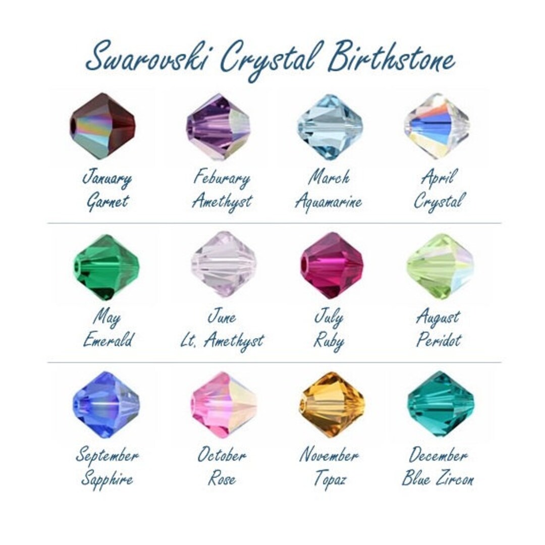 Add A Birthstone Charm to Any Keychain or Necklace - Etsy