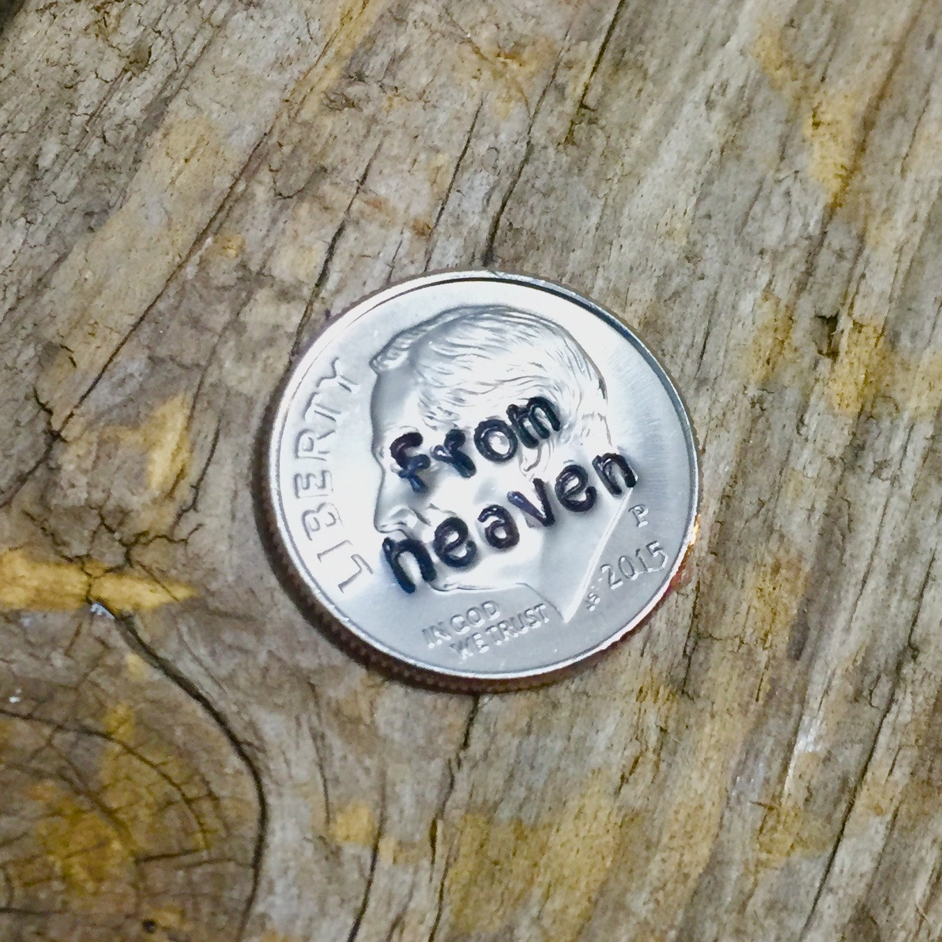 Dimes From Heaven Hand Stamped Memorial Gift Custom | Etsy