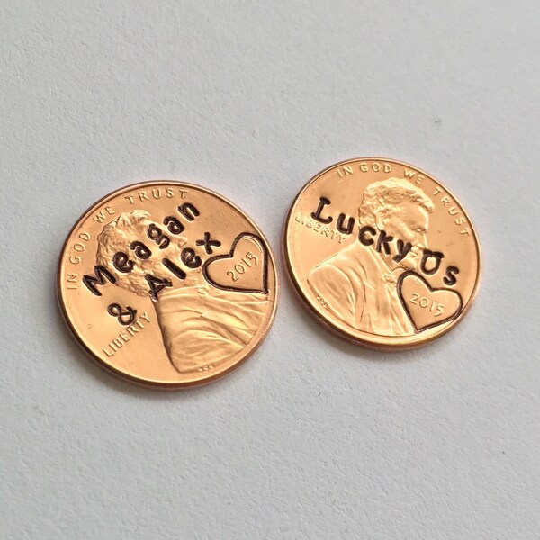 Hand Stamped Penny - Etsy