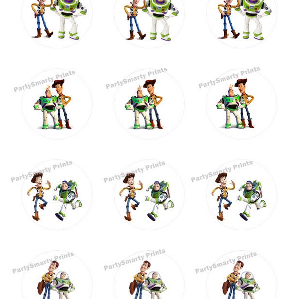 Buzz and Woody Cupcake Toppers - Etsy
