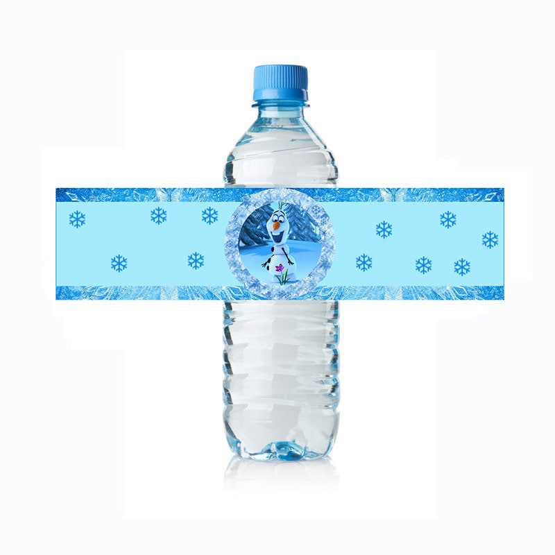 Frozen Water Bottle Label Digital Download Bottle Label - Etsy