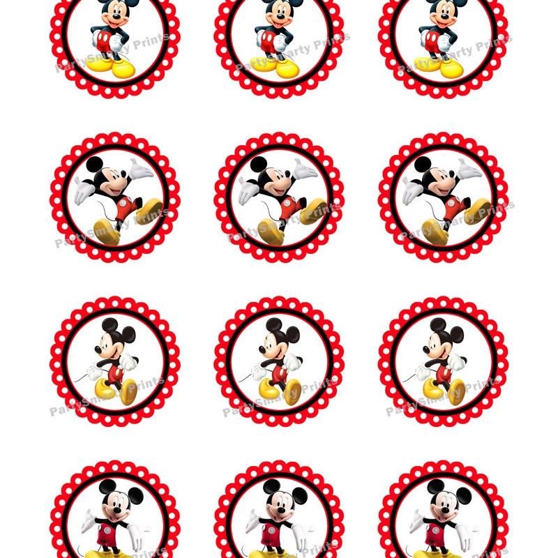 Mickey Mouse Cupcake Svg - Etsy