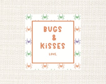 Printable Spider Halloween Tag, Crawling With Fun Trick or Treat Gift ...