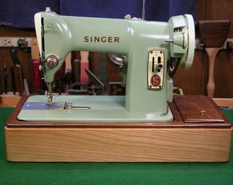 SINGER Sewing Machine Wooden Base W Extension Board Table for 99 28 128 ...