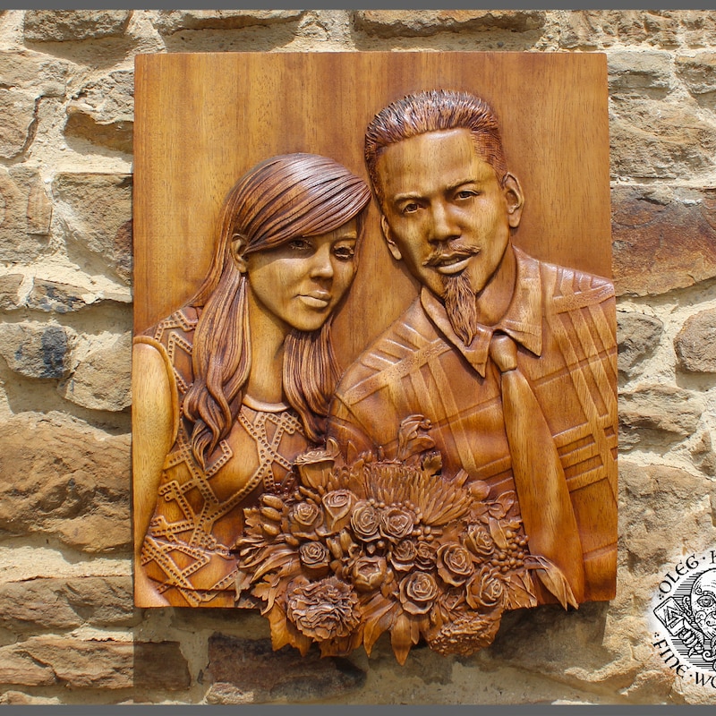 Wood Portrait - Etsy