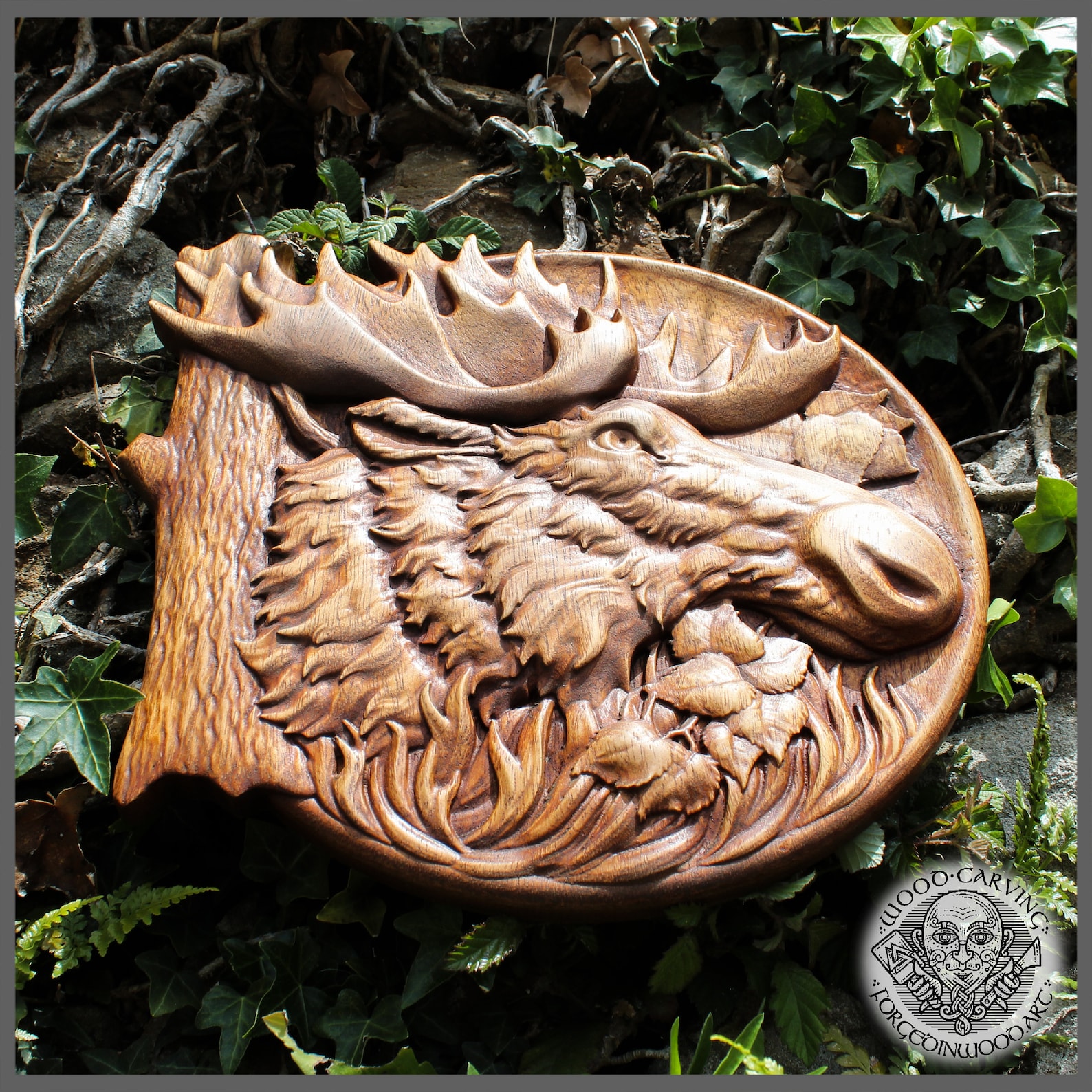 MOOSE Graceful Wood Carving Animal Picture Elk Wild Life - Etsy