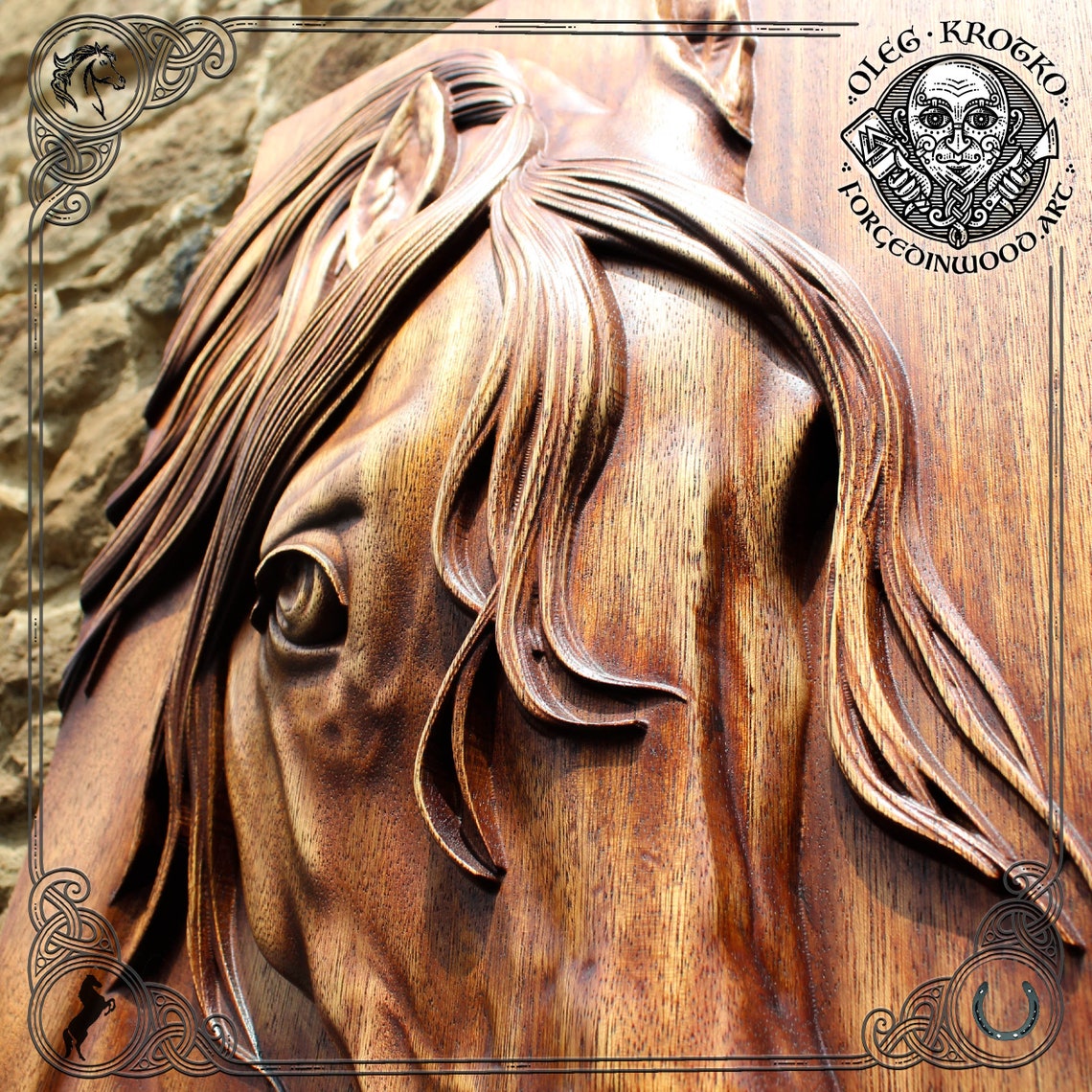 Amazing Wooden Horse Portrait Luxury Wall Hanging Decor - Etsy