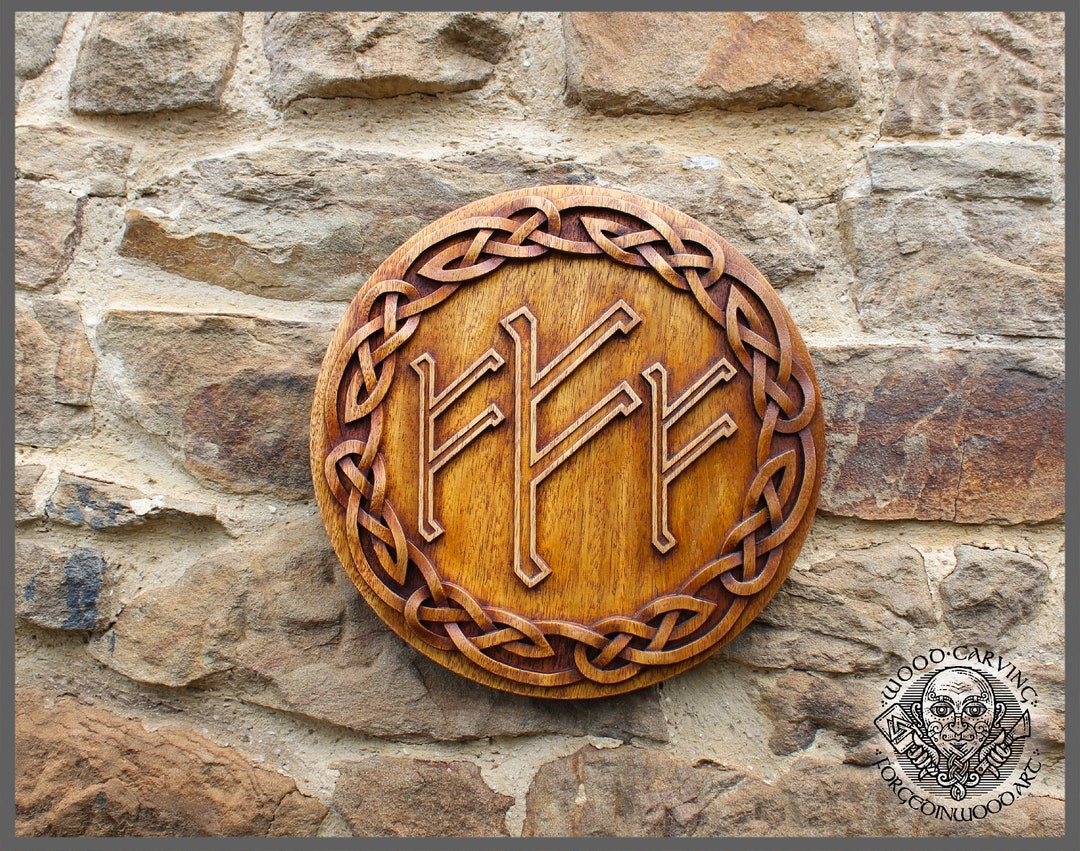 Triple FEHU, Magic Norse Runes for Expand of Your Business, Attract ...