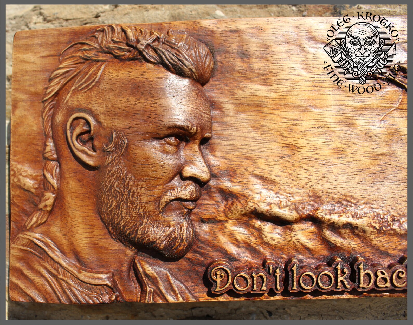 Ragnar Viking Odin Home Decor Art Norse Wood Picture Pagan - Etsy