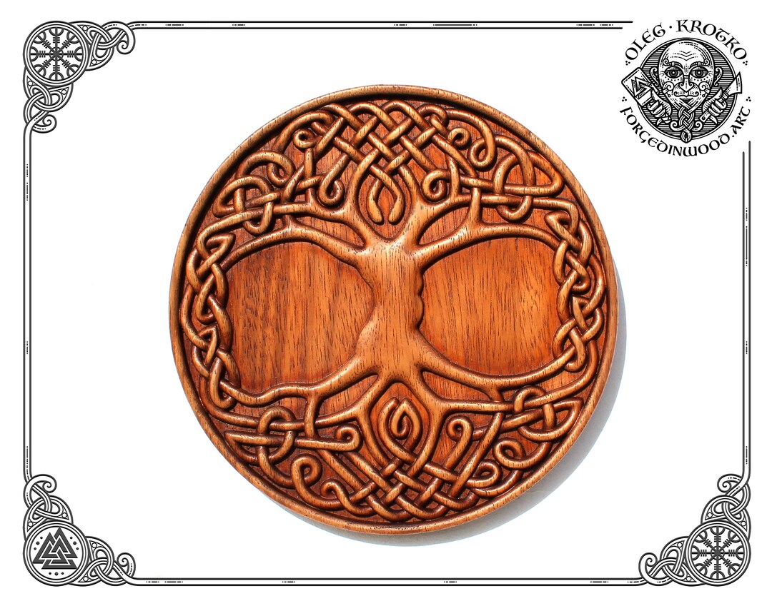 Wood Carving Yggdrasil, Viking Tree of Life, Norse Decor - Etsy