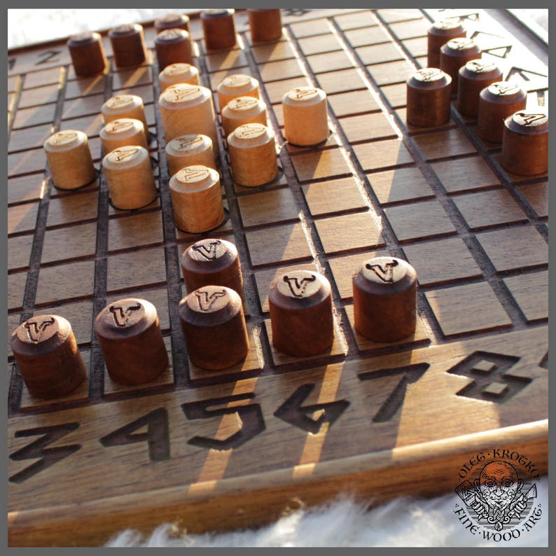 Hnefatafl Minnesota Viking Traditional Game Strategy Board - Etsy