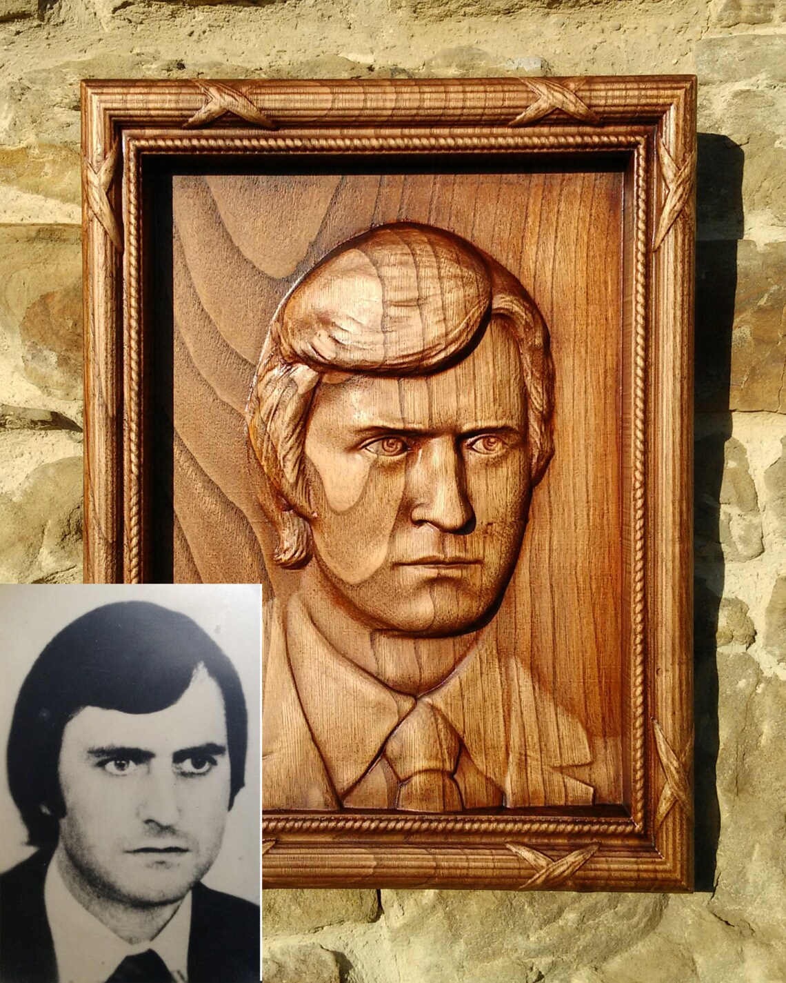 Realistic Custom Portrait Carving Wood Picture Wall Design - Etsy