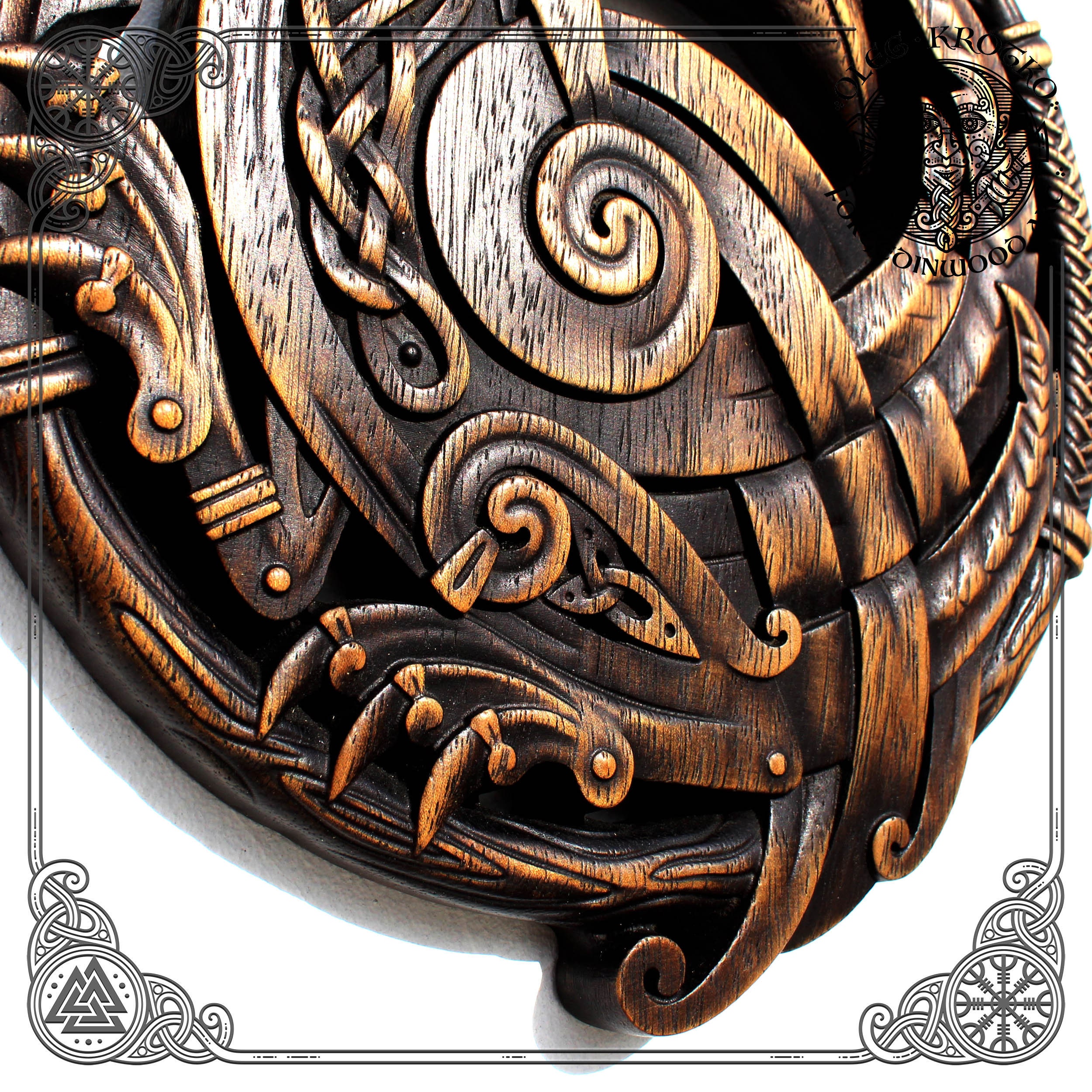 Raven Norse Wood Carving Vikings Wall Woodwork Art Odin Wall - Etsy