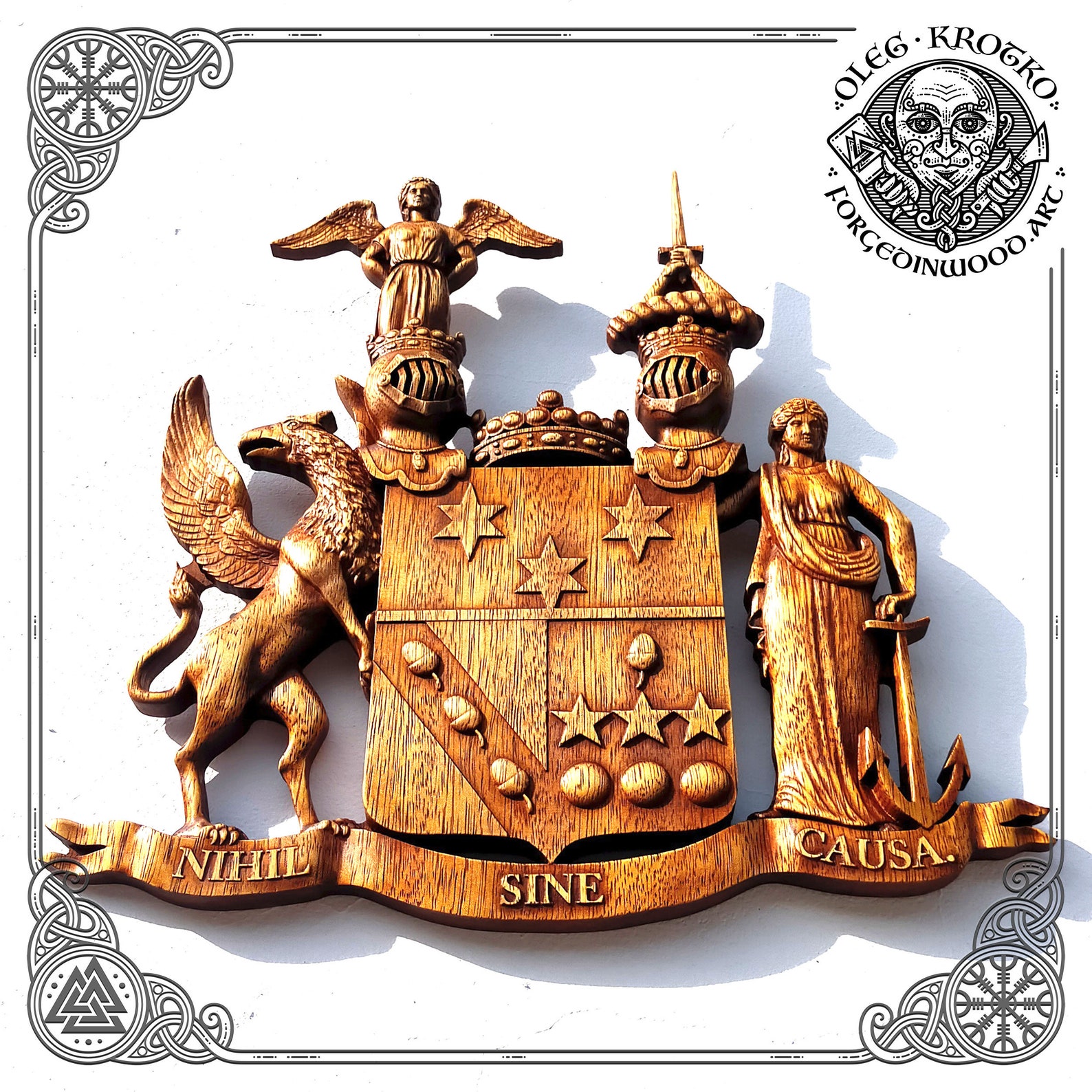 Example of Family Heraldic Symbols Coat Arms Custom Artwork - Etsy