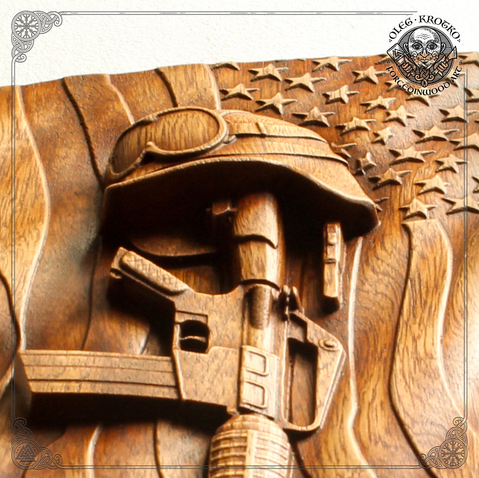 Tribute American Fallen Hero Flag Wall Hanging Plaques Decor - Etsy