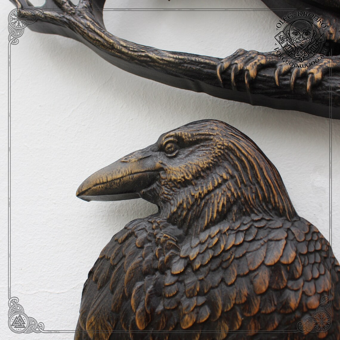 Cuervos de Odín Hugin y Munin regalo vikingo de lujo | Etsy