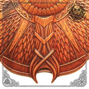Magic Shield, Best Gift for Viking, Wood Carved Viking Wall Hanging ...