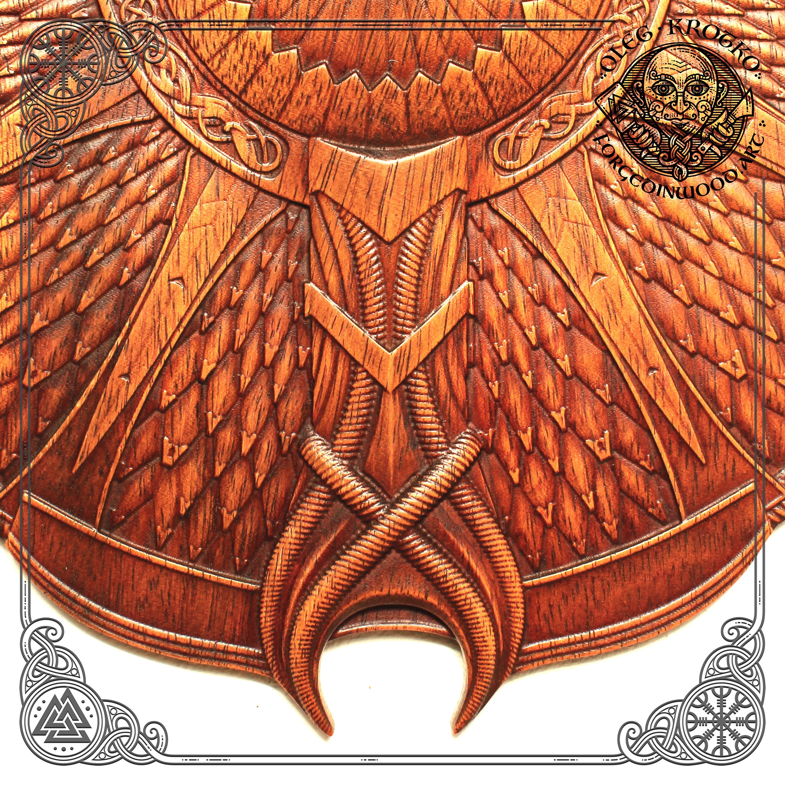 Magic Shield Best Gift for Viking Wood Carved Viking Wall - Etsy