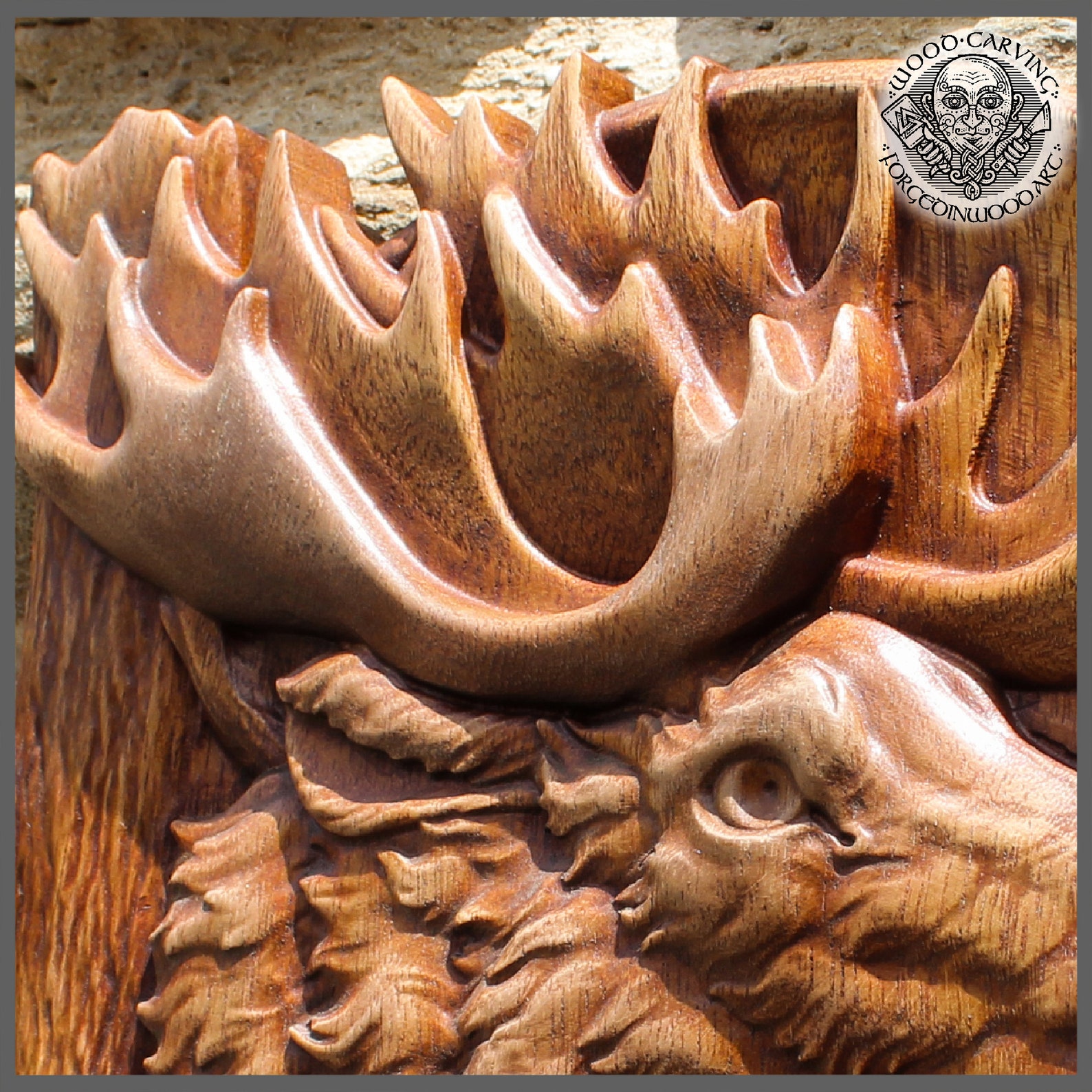 MOOSE Graceful Wood Carving Animal Picture Elk Wild Life - Etsy
