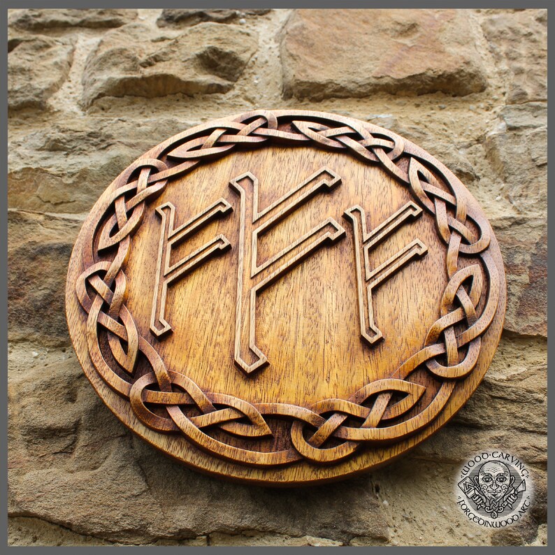 Triple FEHU, Magic Norse Runes for Expand of Your Business, Attract ...