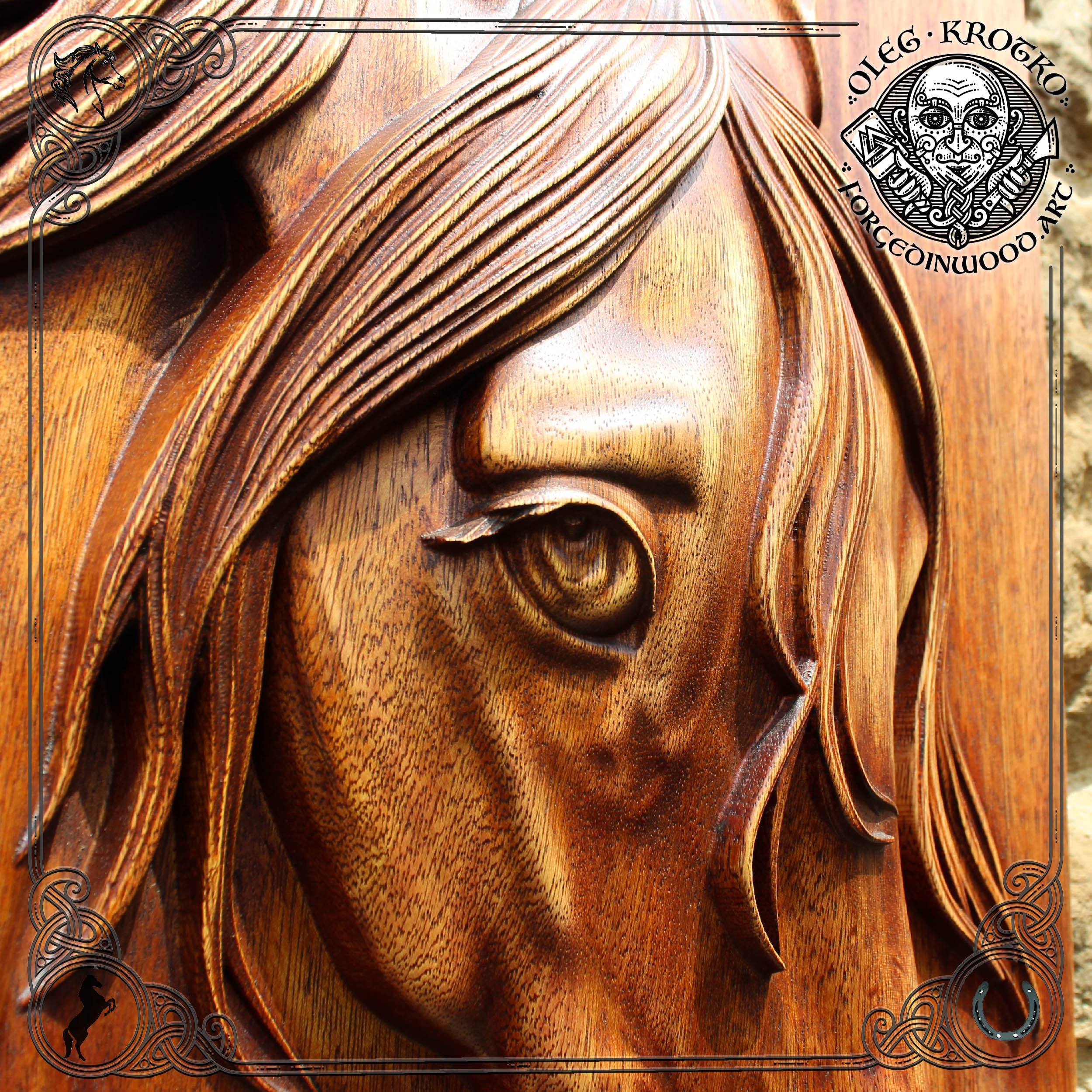 Amazing Wooden Horse Portrait Luxury Wall Hanging Decor | Etsy