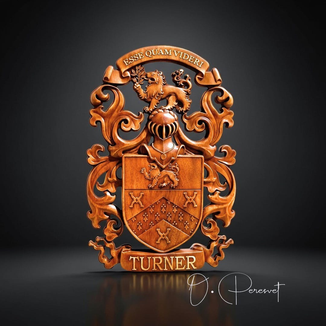Hand Carved Family Coat of Arms, Custom Heraldic Wood Art (32x23 Inches ...
