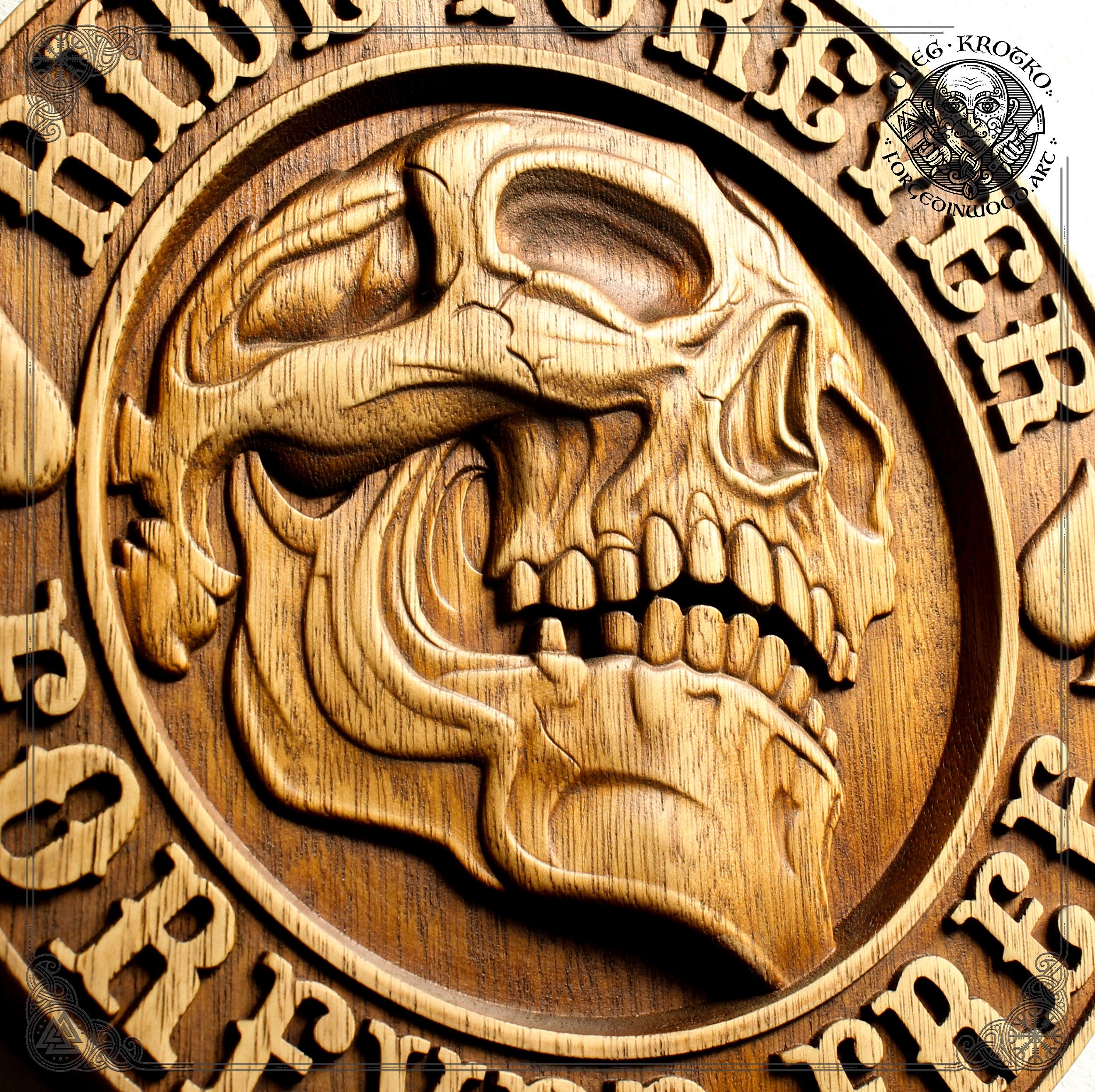 Wood Carving Plaque Harley Davidson Motor Cycles Biker Skull Wood Carving Plaque Harley Davidson Motor Cycles Biker Skull